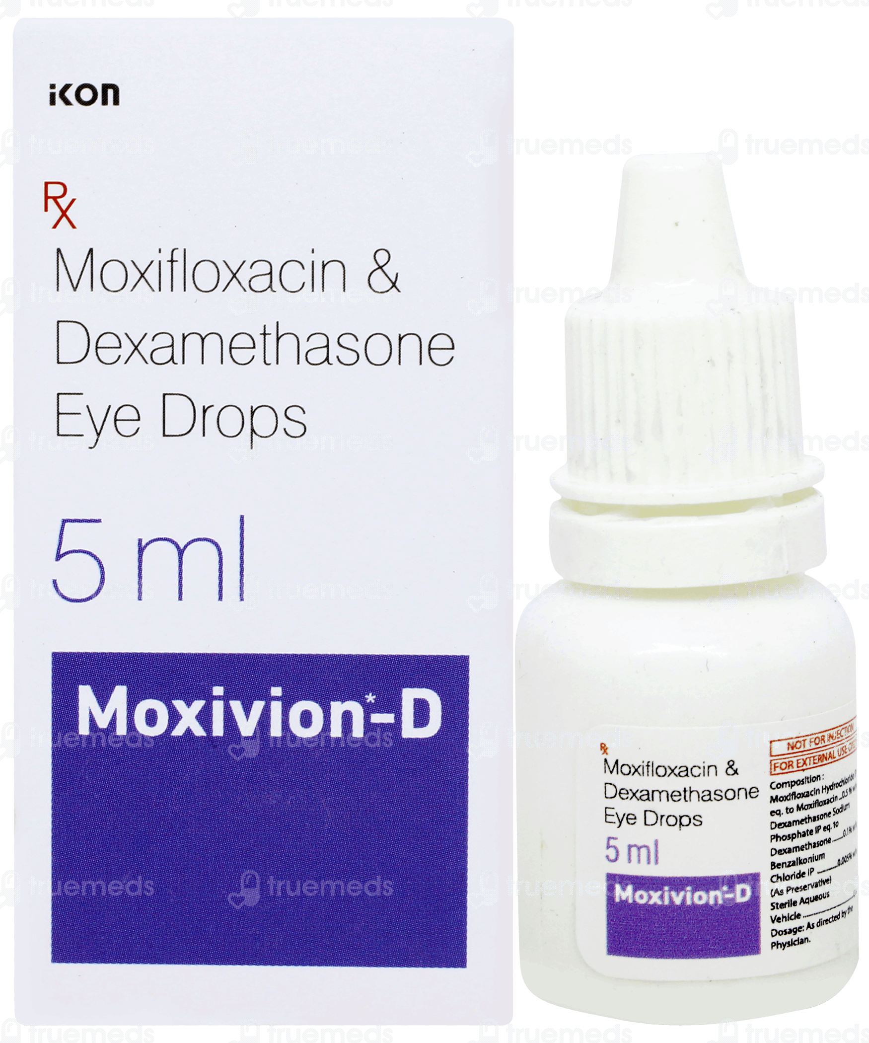 Moxivion D Eye Drops 5ml - Uses, Side Effects, Dosage, Price | Truemeds