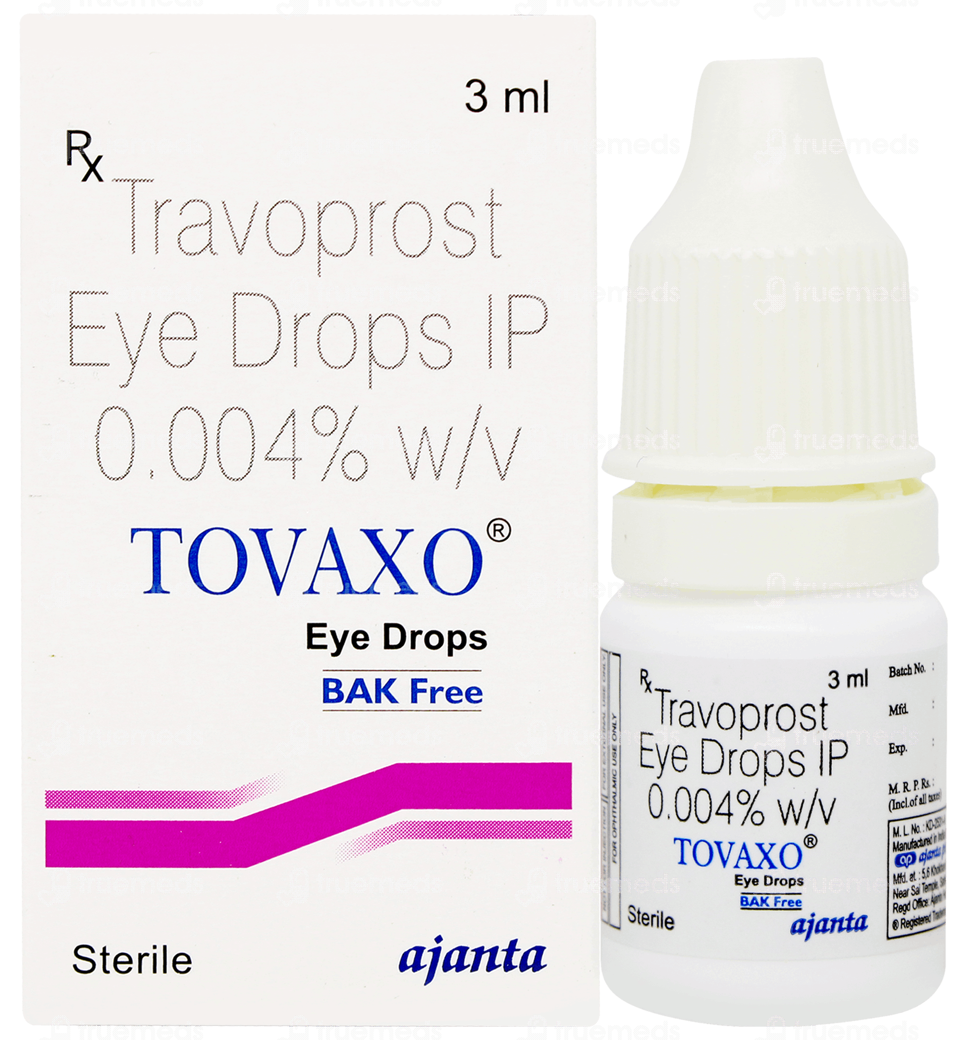 Tovaxo Eye Drops 3ml - Uses, Side Effects, Dosage, Price | Truemeds