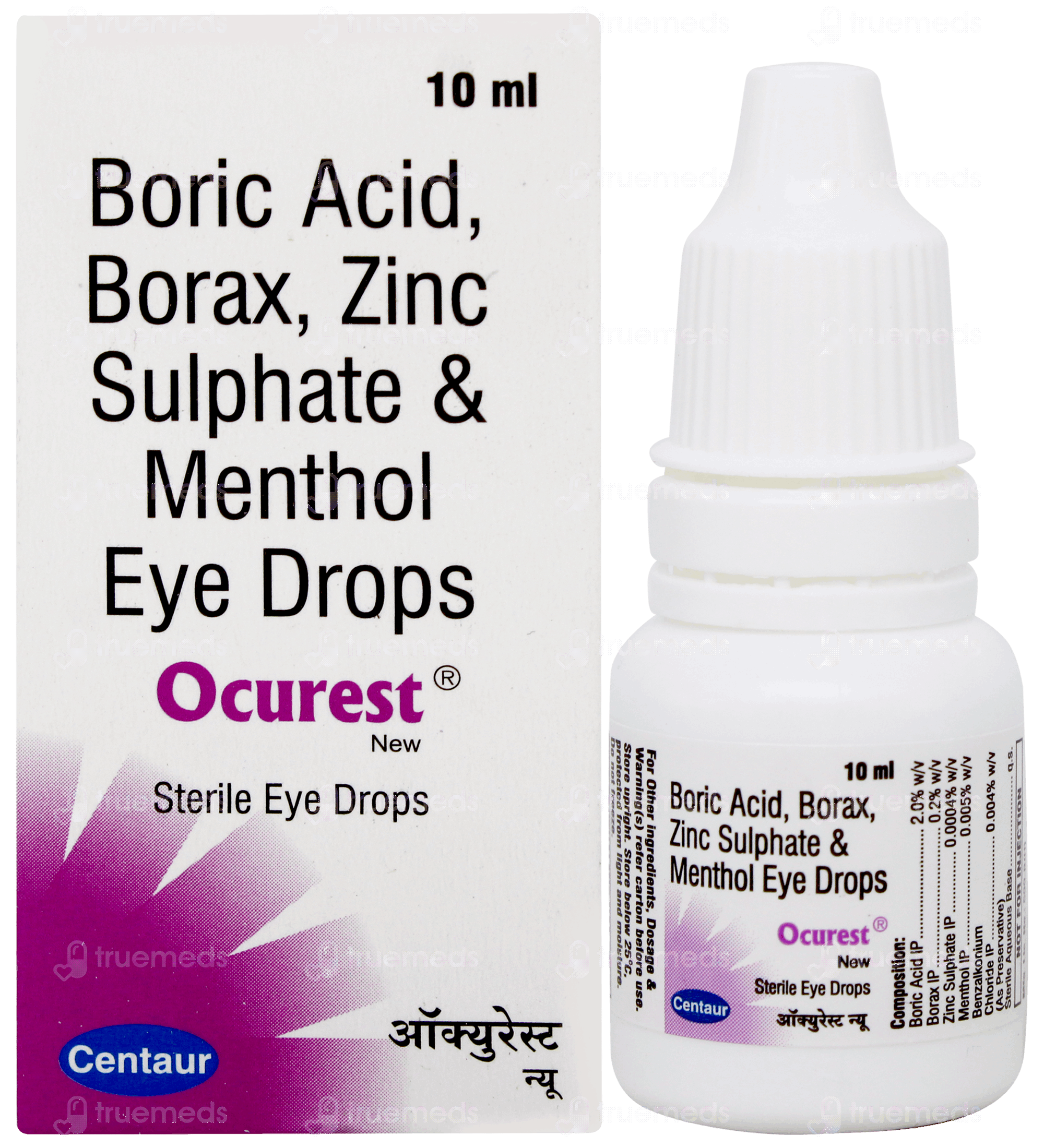 Ocurest New Eye Drops 10ml - Uses, Side Effects, Dosage, Price | Truemeds