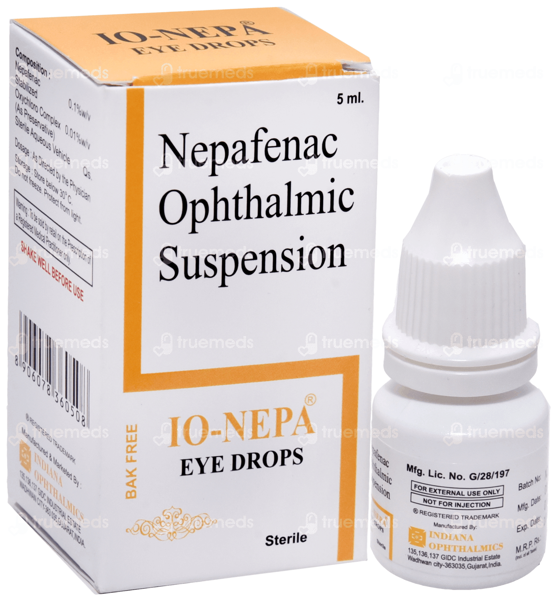 Io Nepa Eye Drops 5ml - Uses, Side Effects, Dosage, Price | Truemeds