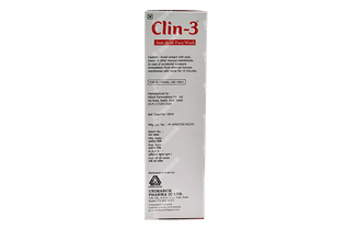 Clin 3 Facewash 60 Ml - Uses, Side Effects, Dosage, Price | Truemeds