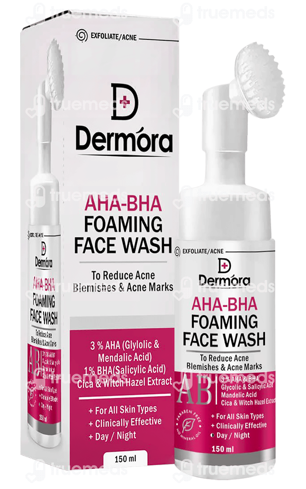 Dermora Aha Bha Foaming Face Wash 150 Ml - Uses, Side Effects, Dosage ...