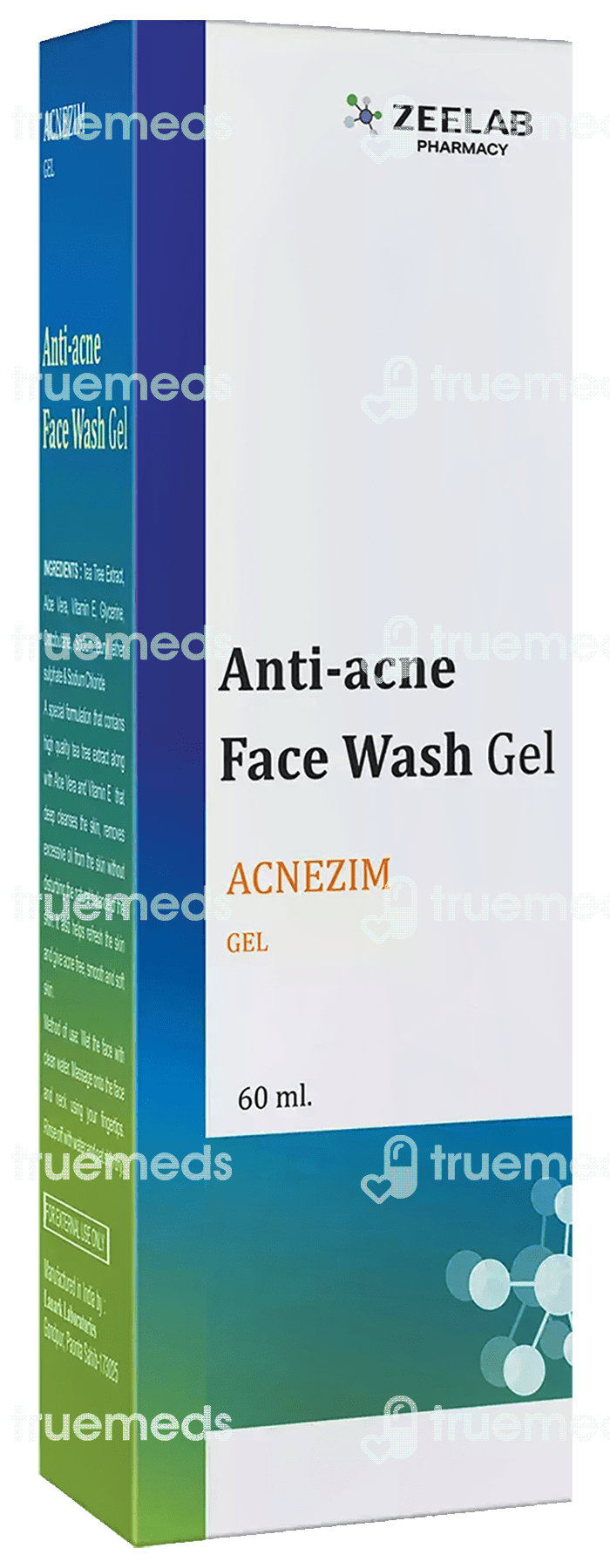 Acnezim Face Wash Gel 60 Ml - Uses, Side Effects, Dosage, Price | Truemeds