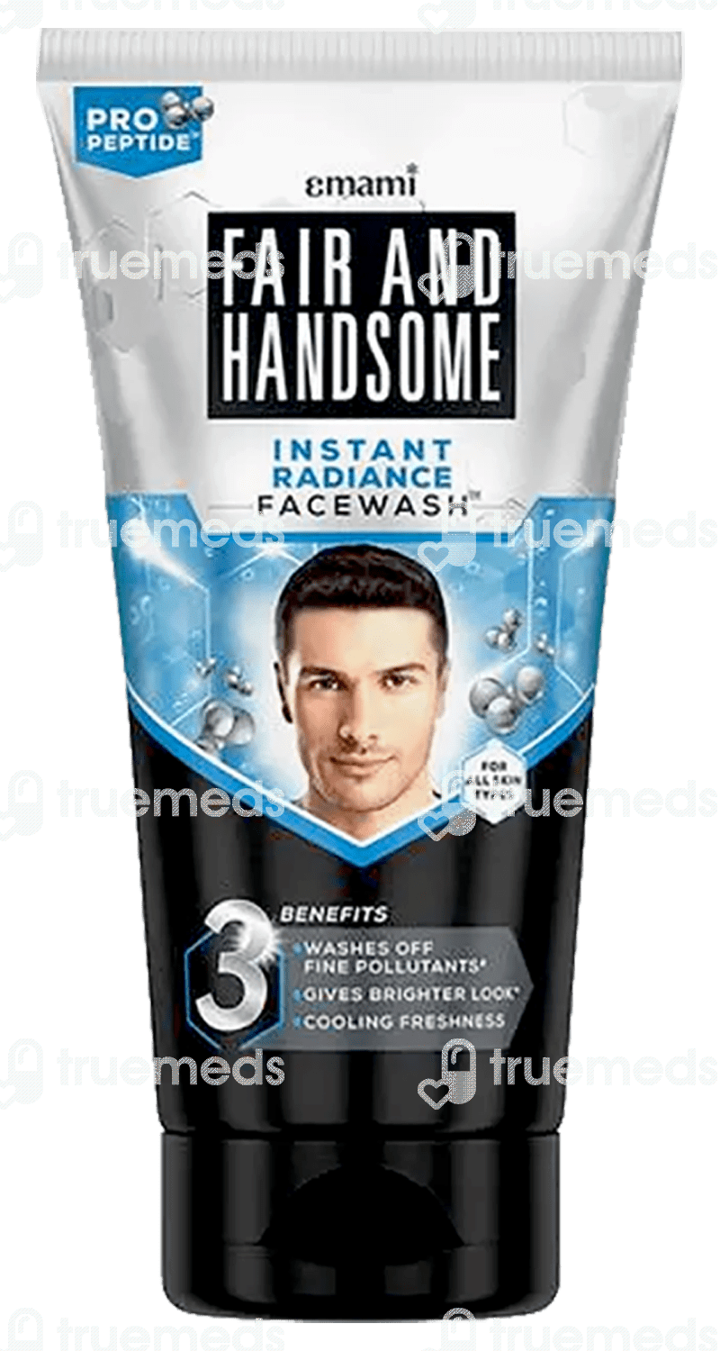 Emami Fair And Handsome Instant Radiance Face Wash 150 Gm - Uses, Side ...