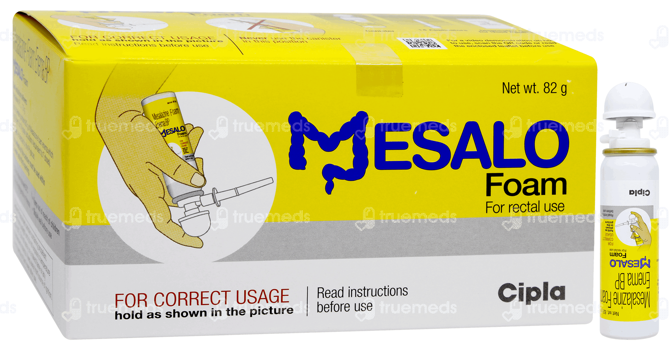 Mesalo Foam Enema 82 Gm - Uses, Side Effects, Dosage, Price | Truemeds
