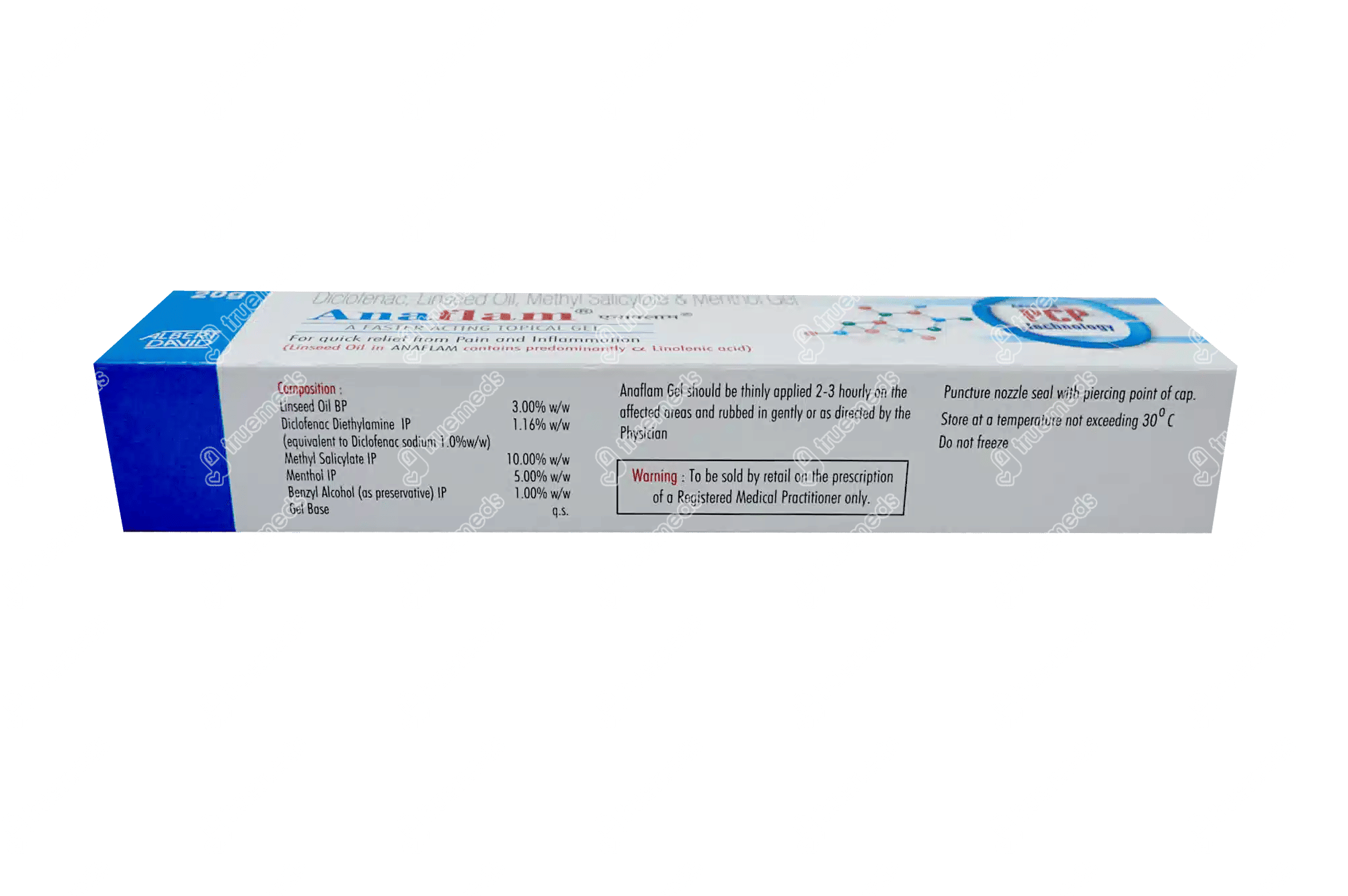 Anaflam 1.16% Gel 20 GM | Order Anaflam 1.16 % Gel 20 GM Online at Truemeds