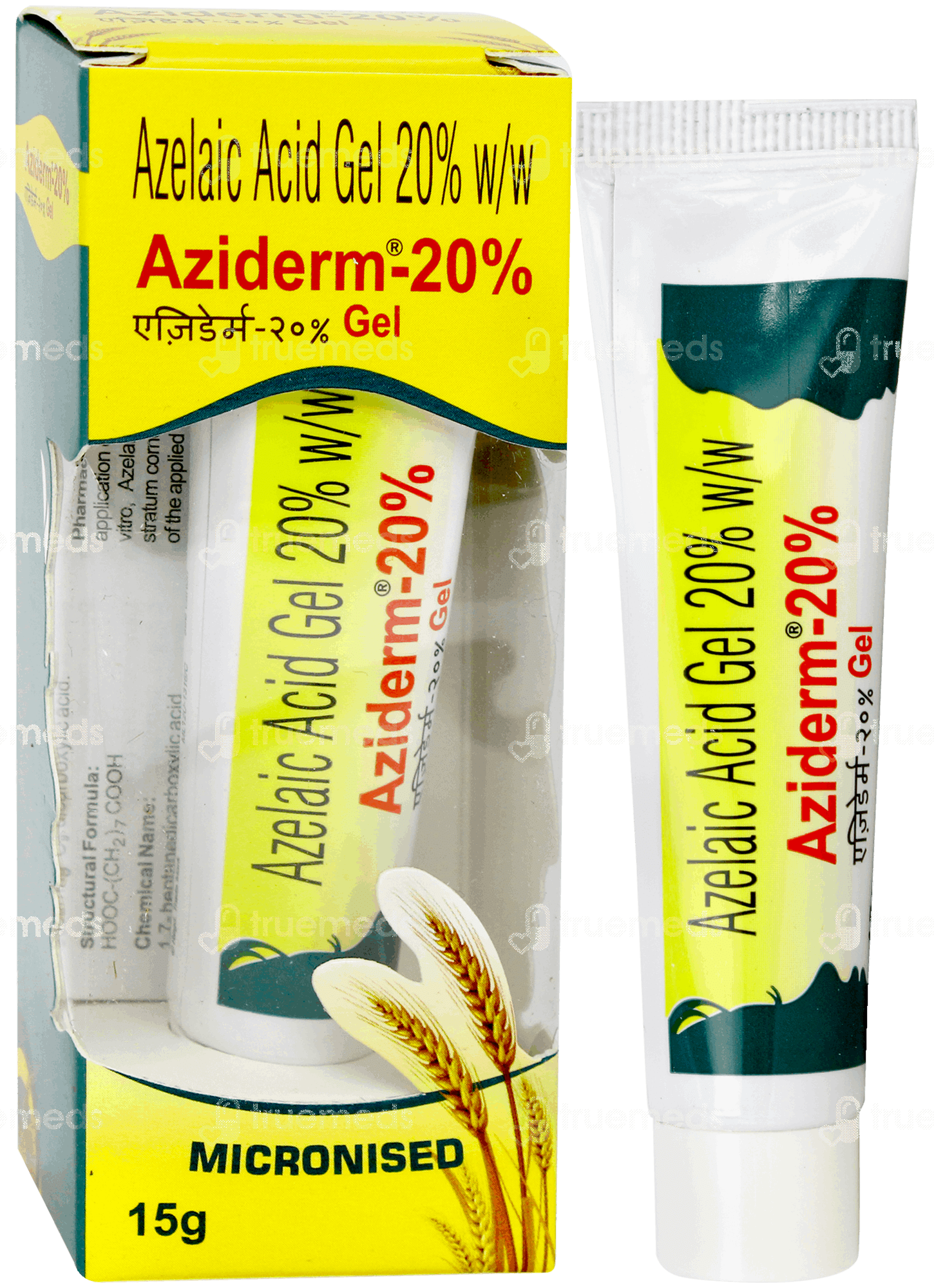 Aziderm 20% Gel 15 GM | Order Aziderm 20 % Gel 15 GM Online at Truemeds