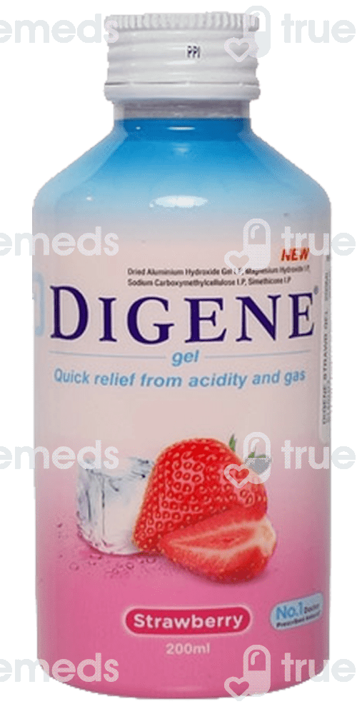 Digene Strawberry 83018550 Mg Gel 200 Ml - Uses, Side Effects, Dosage ...