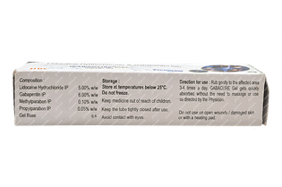Gabacure Gel 6 5 30 Gm - Uses, Side Effects, Dosage, Price | Truemeds