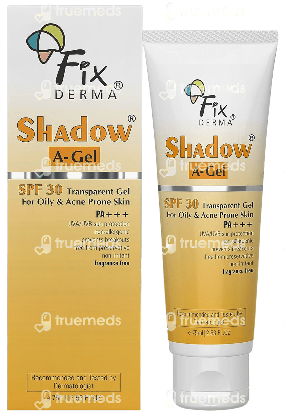 Fixderma Shadow A Gel Spf 30 Gel 50 Ml - Uses, Side Effects, Dosage ...