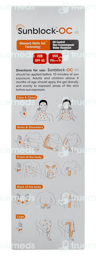 Sunblock Oc Gel 20 Gm - Uses, Side Effects, Dosage, Price | Truemeds