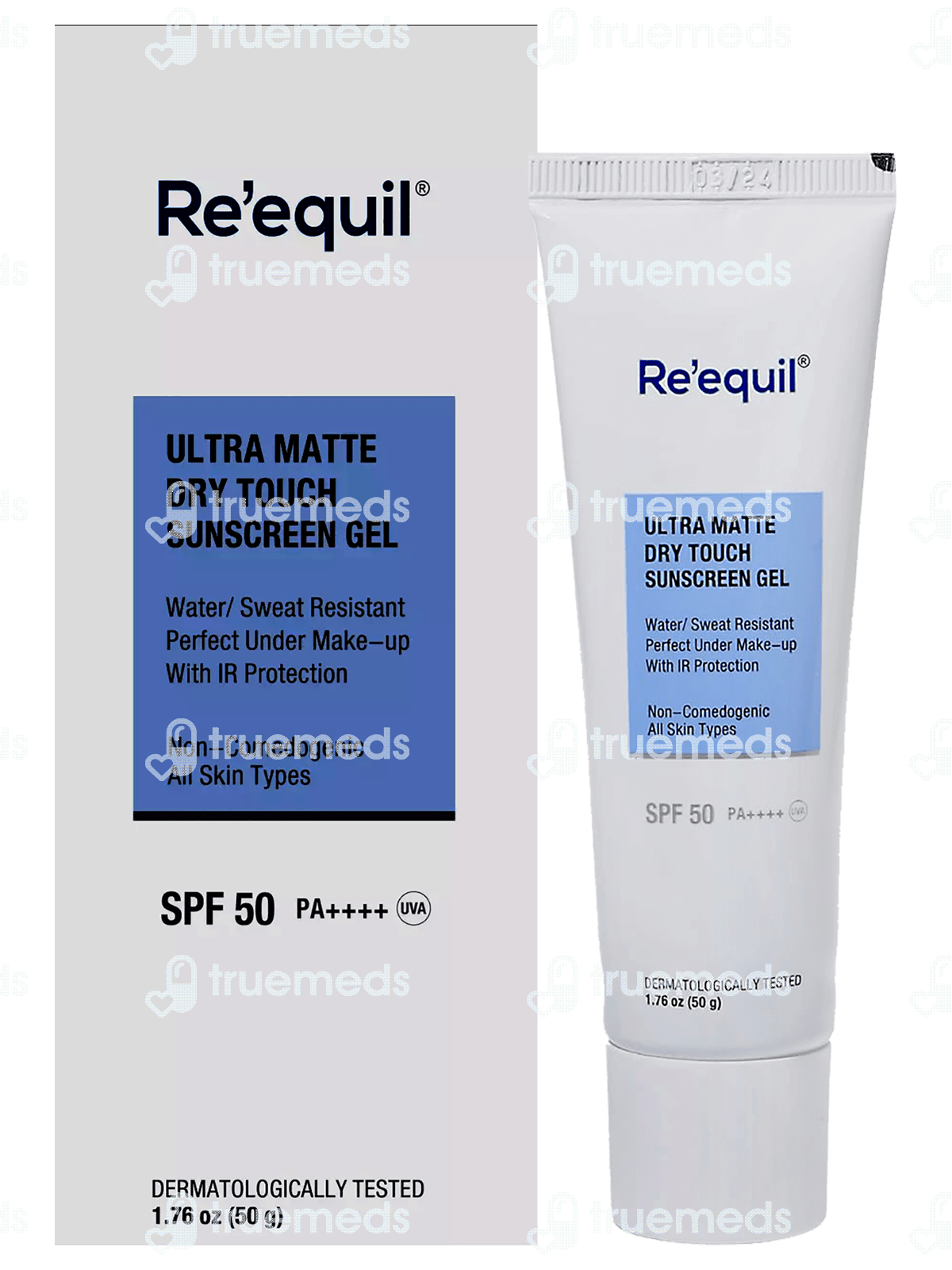 Reequil Ultra Matte Dry Touch Spf 50 Pa Sunscreen Gel 50 Gm - Uses ...