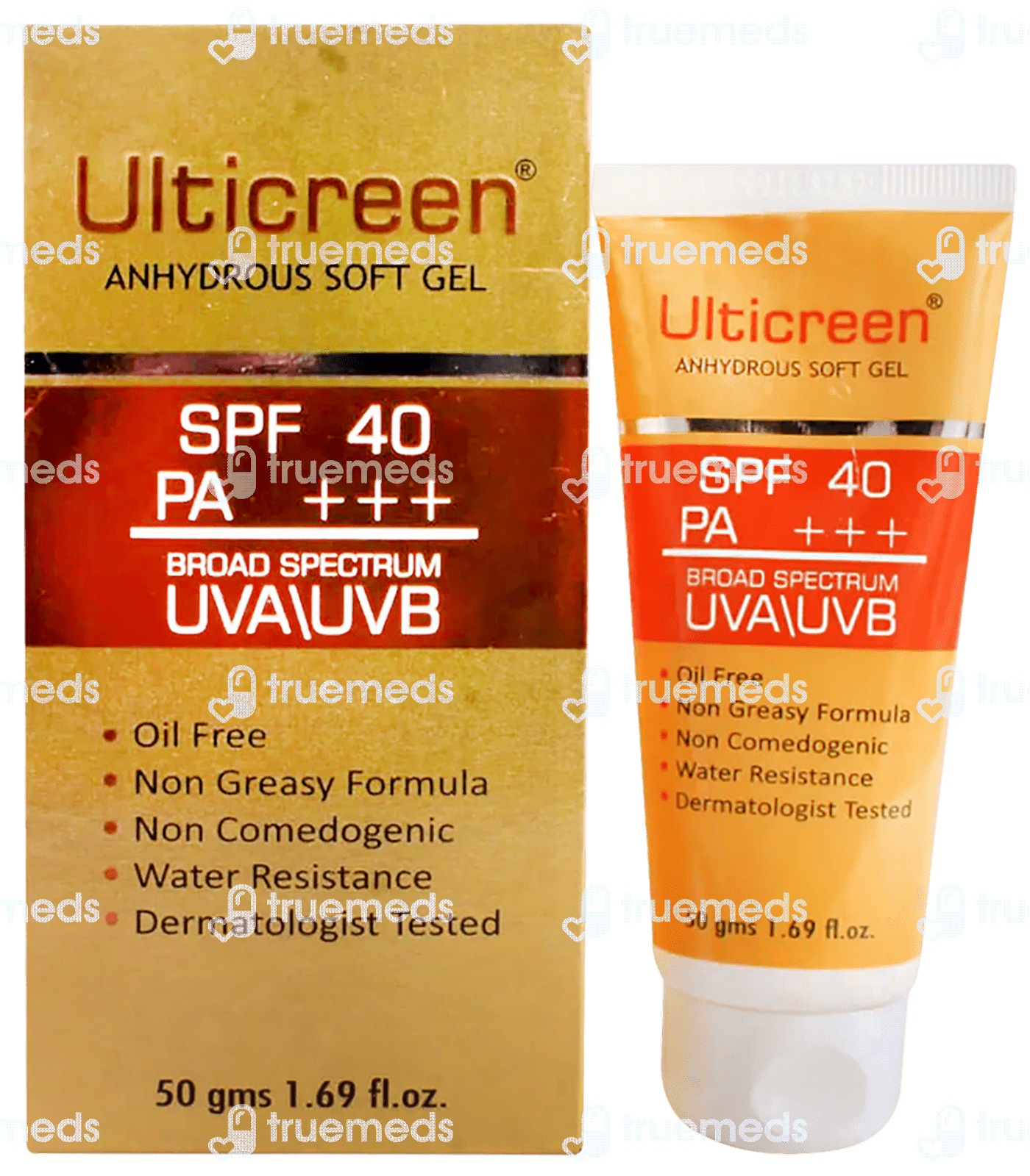 Ulticreen Anhydrous Soft Spf 40 Gel 50 Gm - Uses, Side Effects, Dosage ...