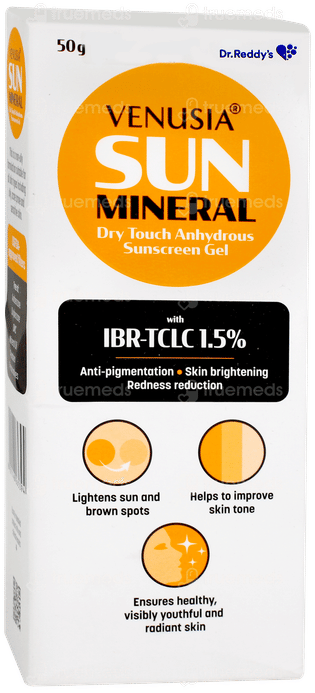 Venusia Sun Mineral Spf 65 Pa Sunscreen Gel 50gm - Uses, Side Effects ...