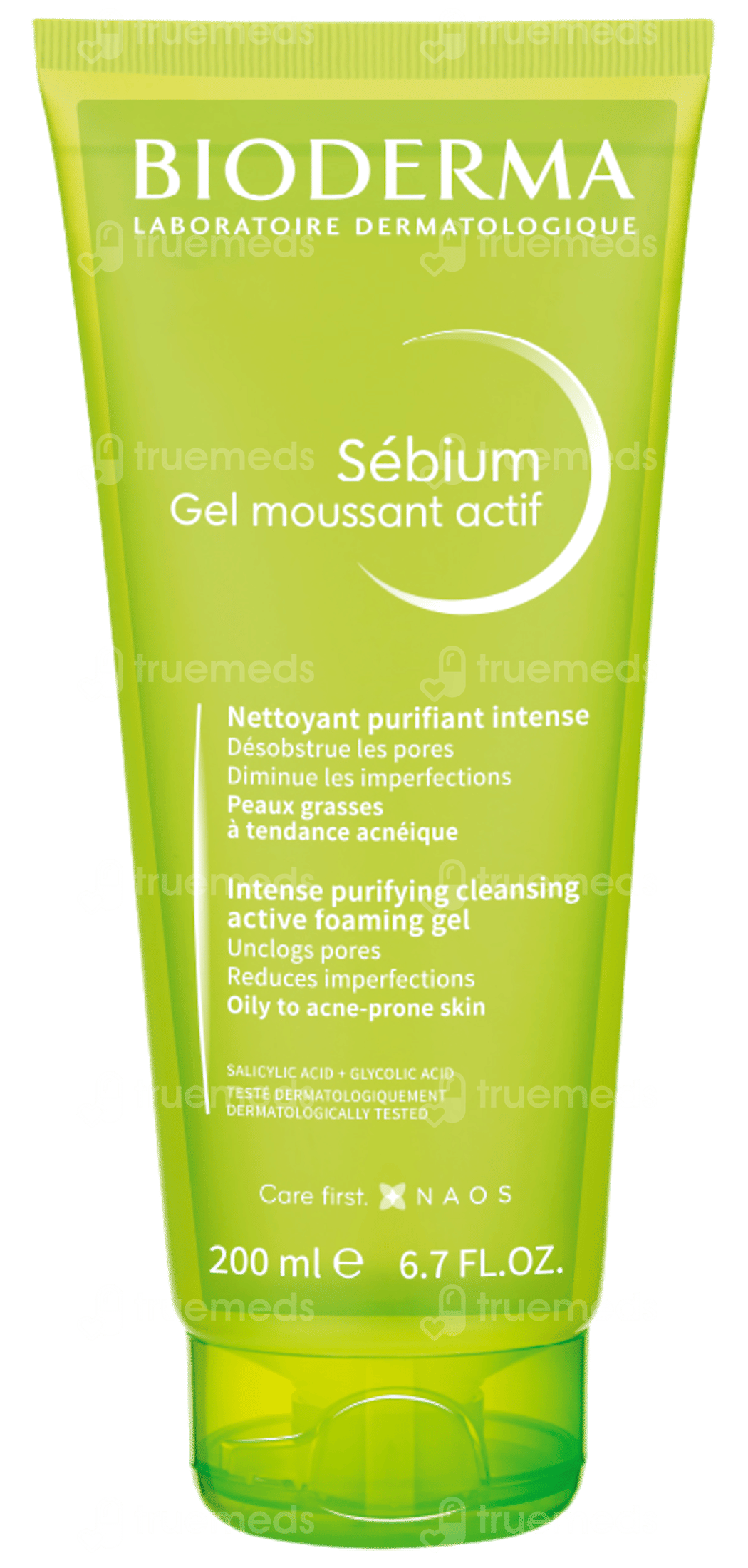 Bioderma Sebium Moussant Actif Intense Purifying Cleansing Foaming Gel ...