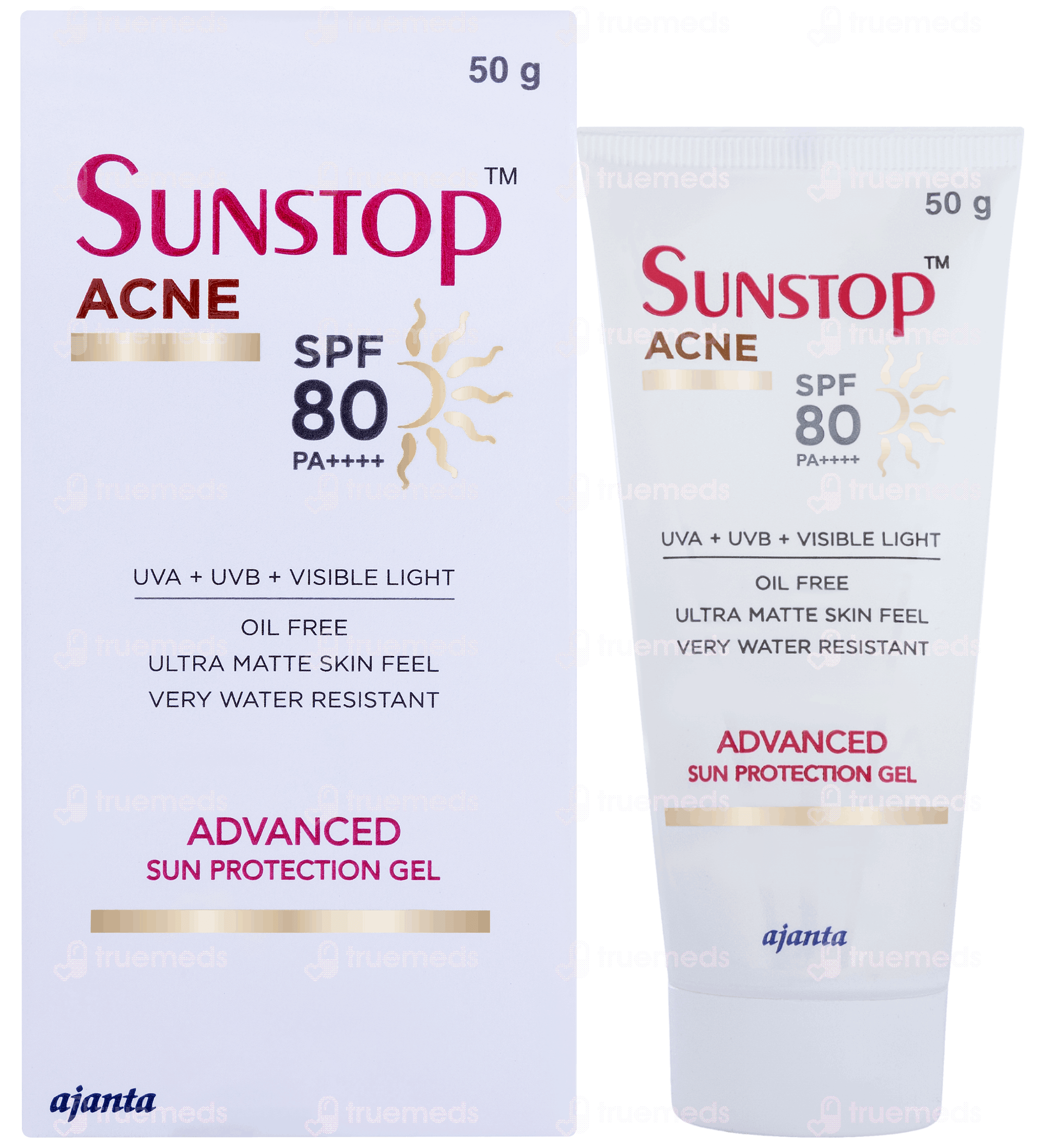 Sunstop Acne Spf 80 Pa Advanced Sun Protection Gel 50gm - Uses, Side ...