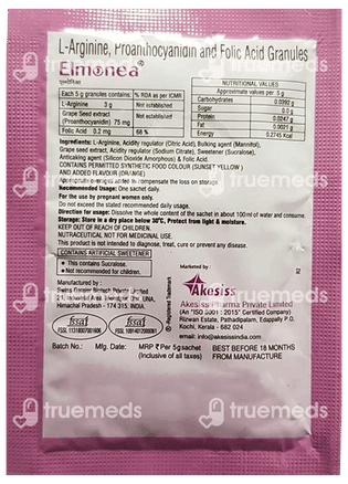 Elmonea Granules 5 Gm - Uses, Side Effects, Dosage, Price | Truemeds