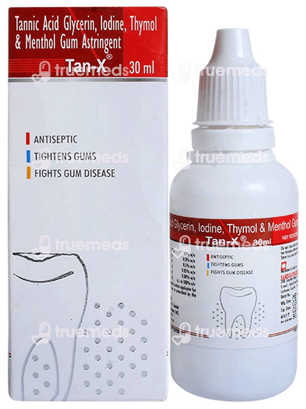 Tan X Astringent Gum Paint 30 Ml - Uses, Side Effects, Dosage, Price ...