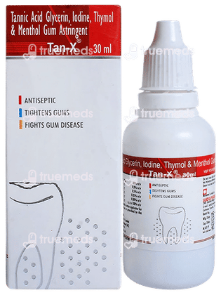 Tan X Astringent Gum Paint 30 Ml - Uses, Side Effects, Dosage, Price ...
