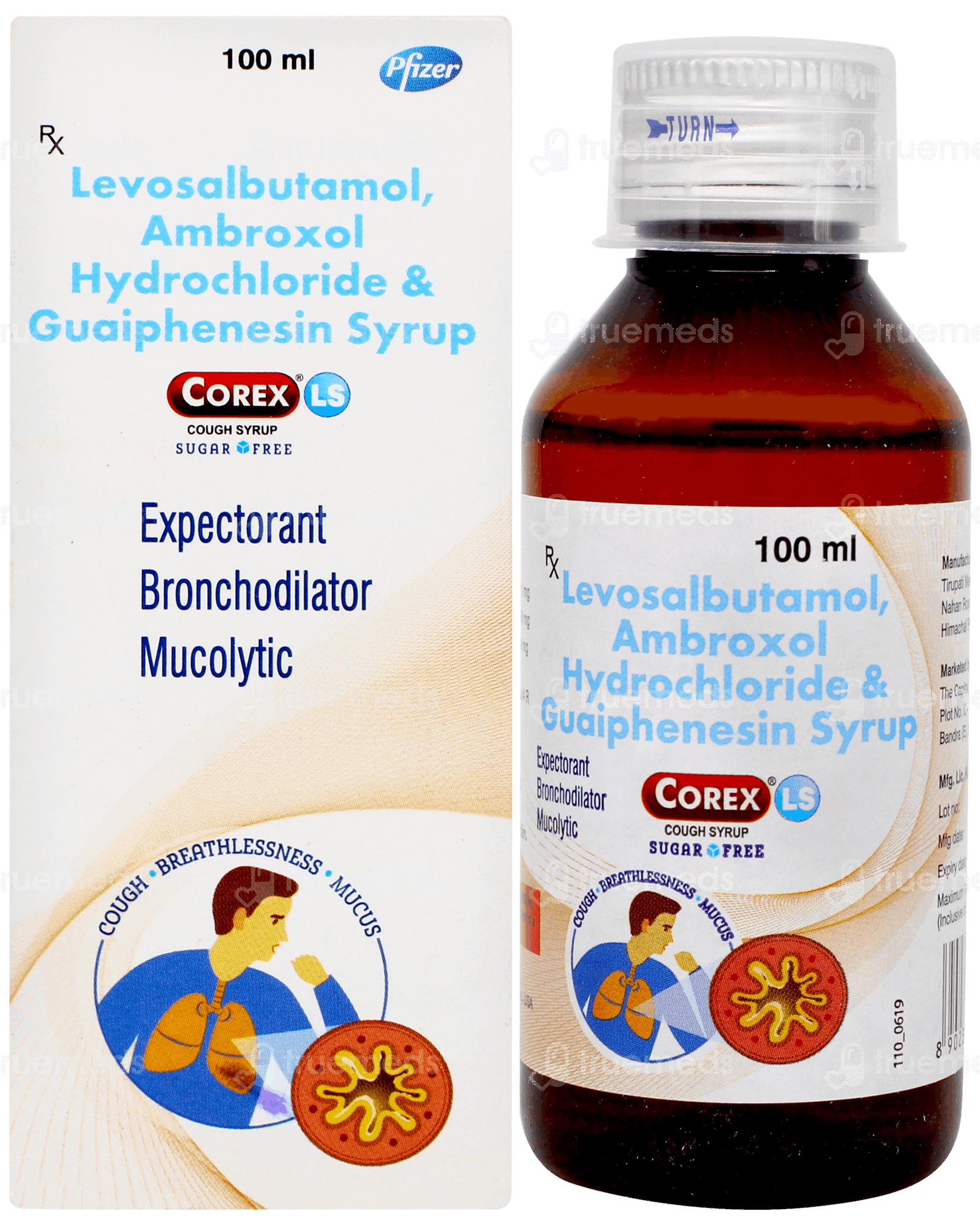Corex Ls Sugar Free Syrup 100ml: Uses, Side Effects, Price & Substitutes