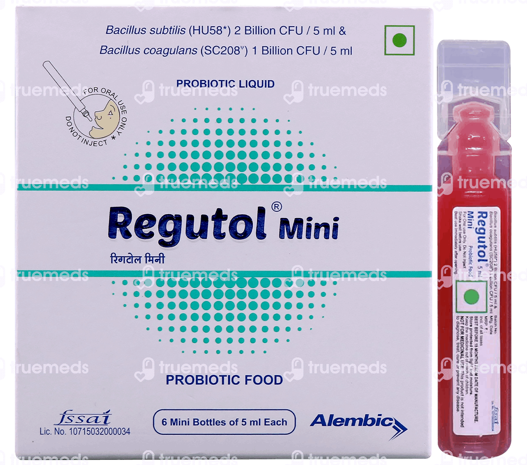 Regutol Mini Susp 5 Ml - Uses, Side Effects, Dosage, Price | Truemeds