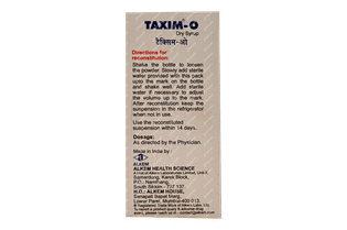 Taxim O Dry Syrup 60 Ml: Uses, Side Effects, Price & Substitutes