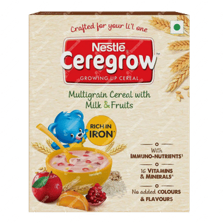 Nestle Ceregrow Growing Up Multigrain Cereal With Milk Fruits 300 Gm ...