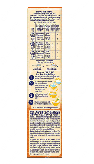 Nestle Cerelac Baby Stage 2 Wheat Orange 300 Gm - Uses, Side Effects ...