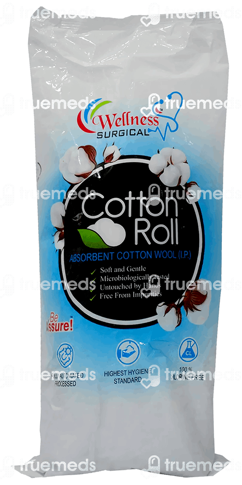 Wellness Surgical Cotton Roll 300 Gm - Uses, Side Effects, Dosage ...