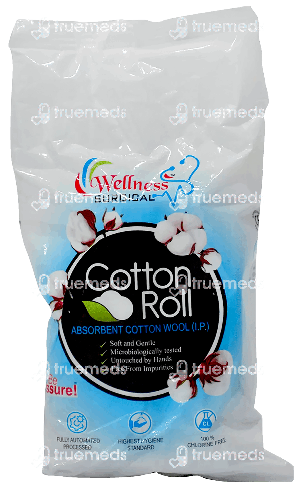 Wellness Surgical Cotton Roll 50 Gm - Uses, Side Effects, Dosage, Price ...