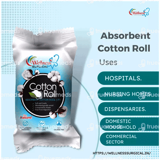 Wellness Surgical Cotton Roll 500 Gm - Uses, Side Effects, Dosage ...