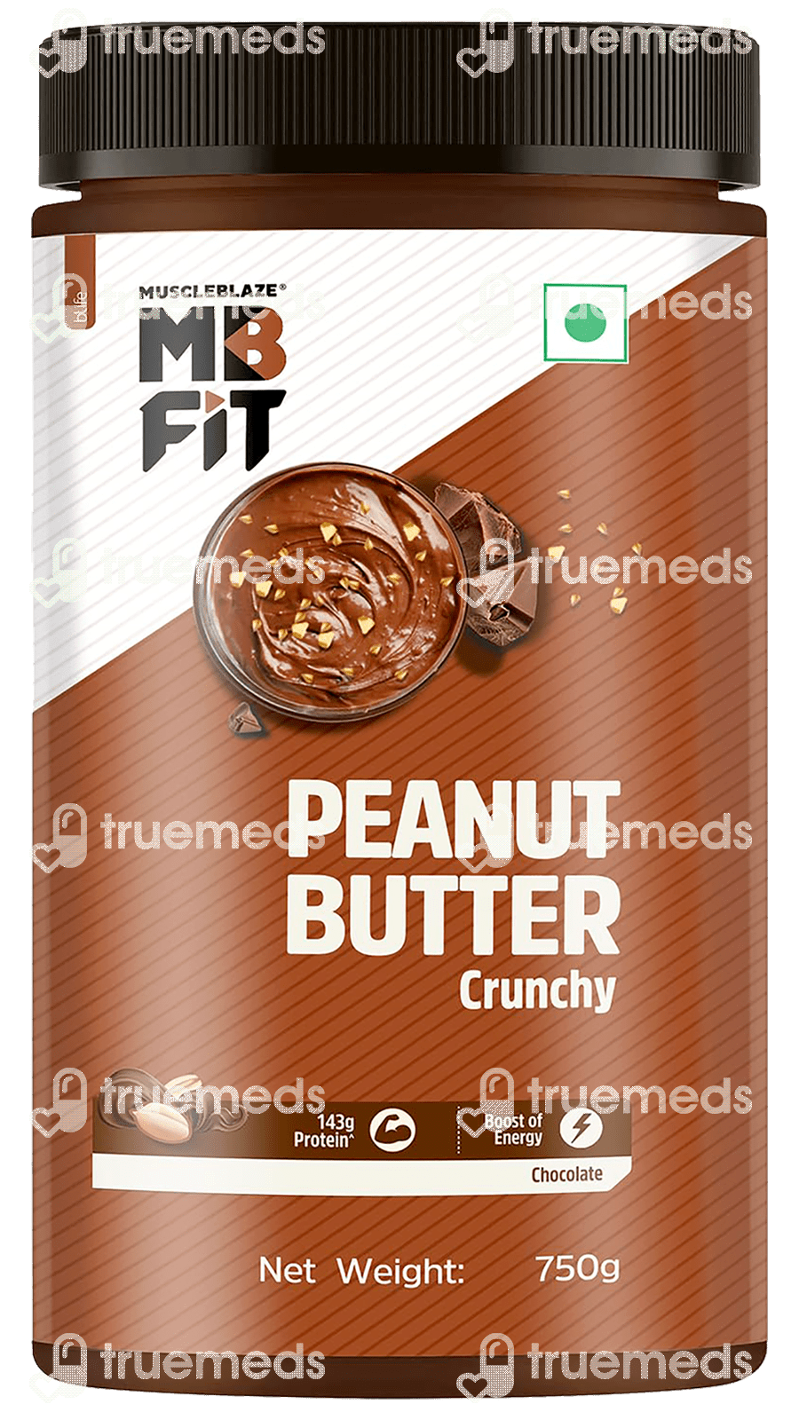 Muscleblaze Mb Chocolate Crunchy Peanut Butter 750 Gm - Uses, Side ...