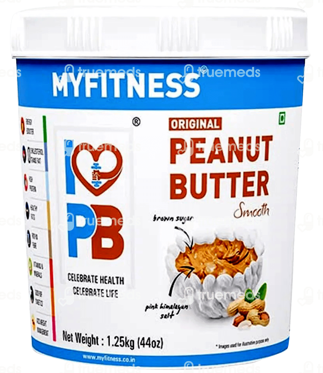 My Fitness Original Smooth Peanut Butter 1250 Gm - Uses, Side Effects ...