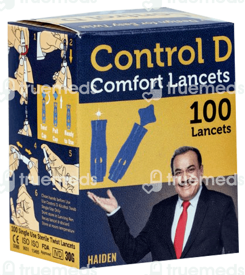 Control D Comfort Lancet 100 - Uses, Side Effects, Dosage, Price | Truemeds