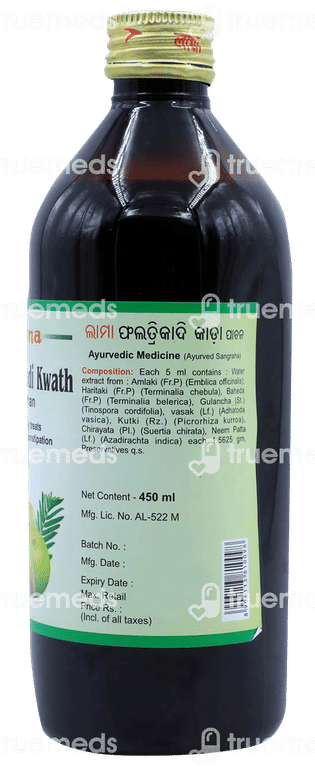 Lama Phalatrikadi Kwath 450 Ml - Uses, Side Effects, Dosage, Price ...