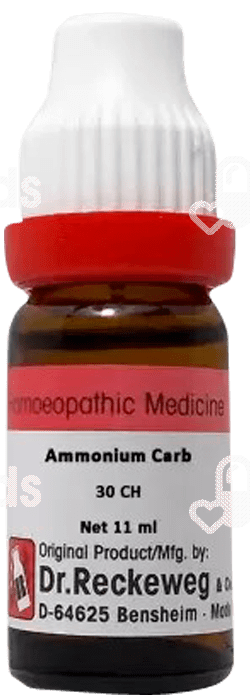 Dr Reckeweg Ammonium Carb 30 Ch Dilution 11 Ml - Uses, Side Effects ...