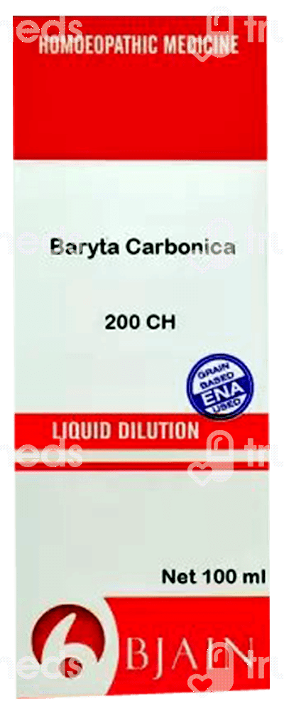 Bjain Baryta Carbonica 200 Ch Dilution 100 Ml - Uses, Side Effects ...