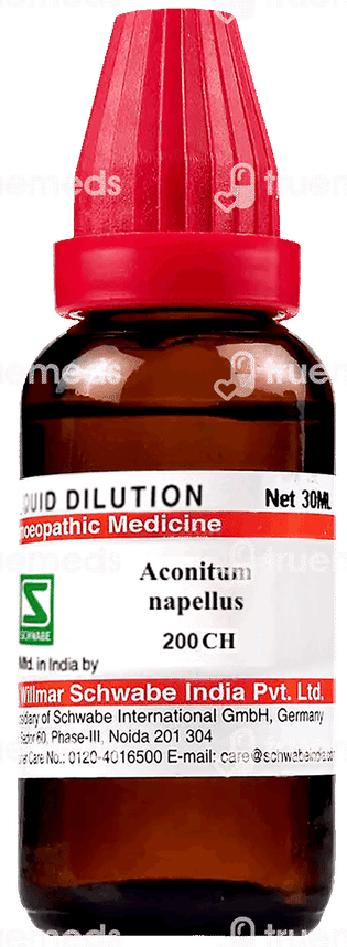 Dr Willmar Aconitum Napellus 200 Ch Dilution 30 Ml - Uses, Side Effects ...