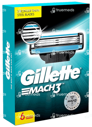 Gillette Mach 3 Shaving Razor Blades 6 - Uses, Side Effects, Dosage ...