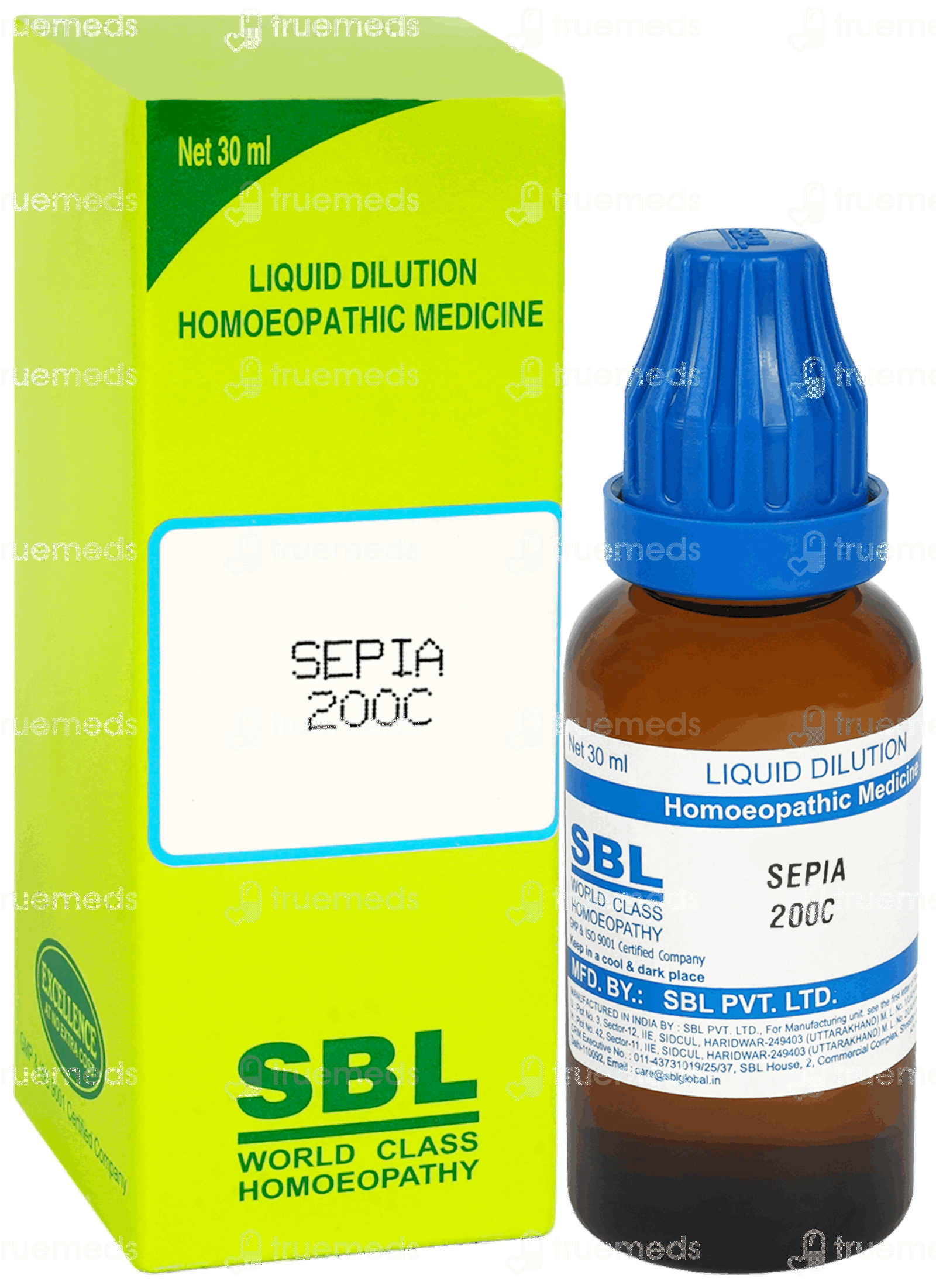 Sbl Sepia 200 C Dilution 30 Ml - Uses, Side Effects, Dosage, Price ...