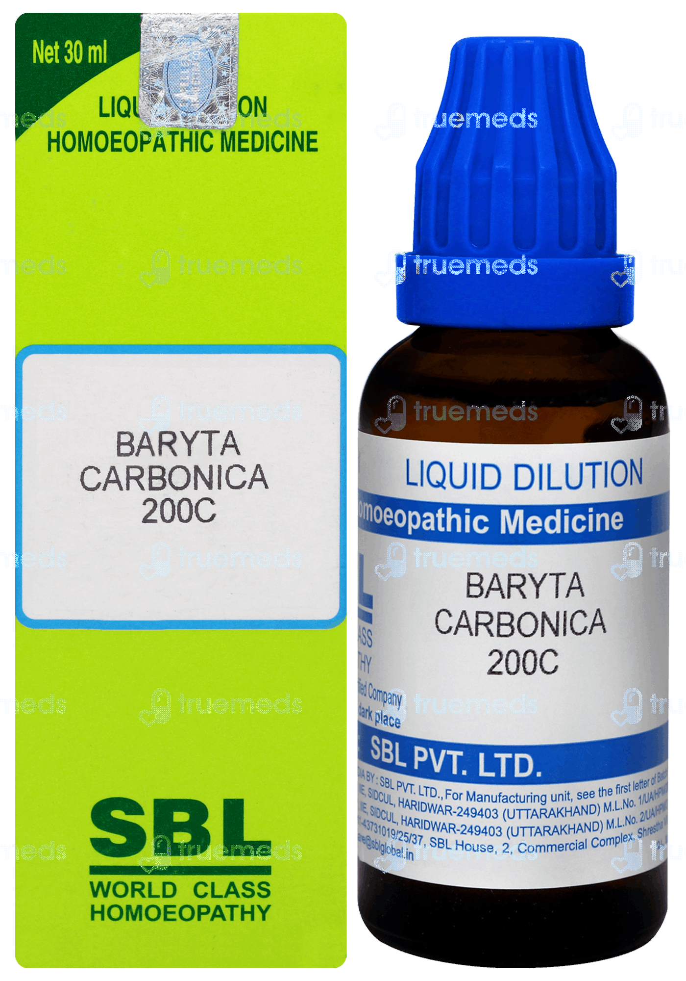 Sbl Baryta Carbonica 200 C Dilution 30 Ml - Uses, Side Effects, Dosage ...