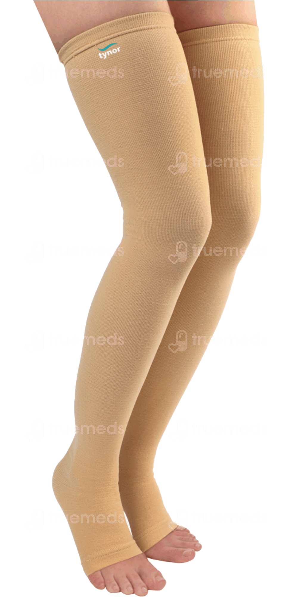 Tynor Compression Stocking Mid Thigh Classic Beige Large Pack Of 2 ...