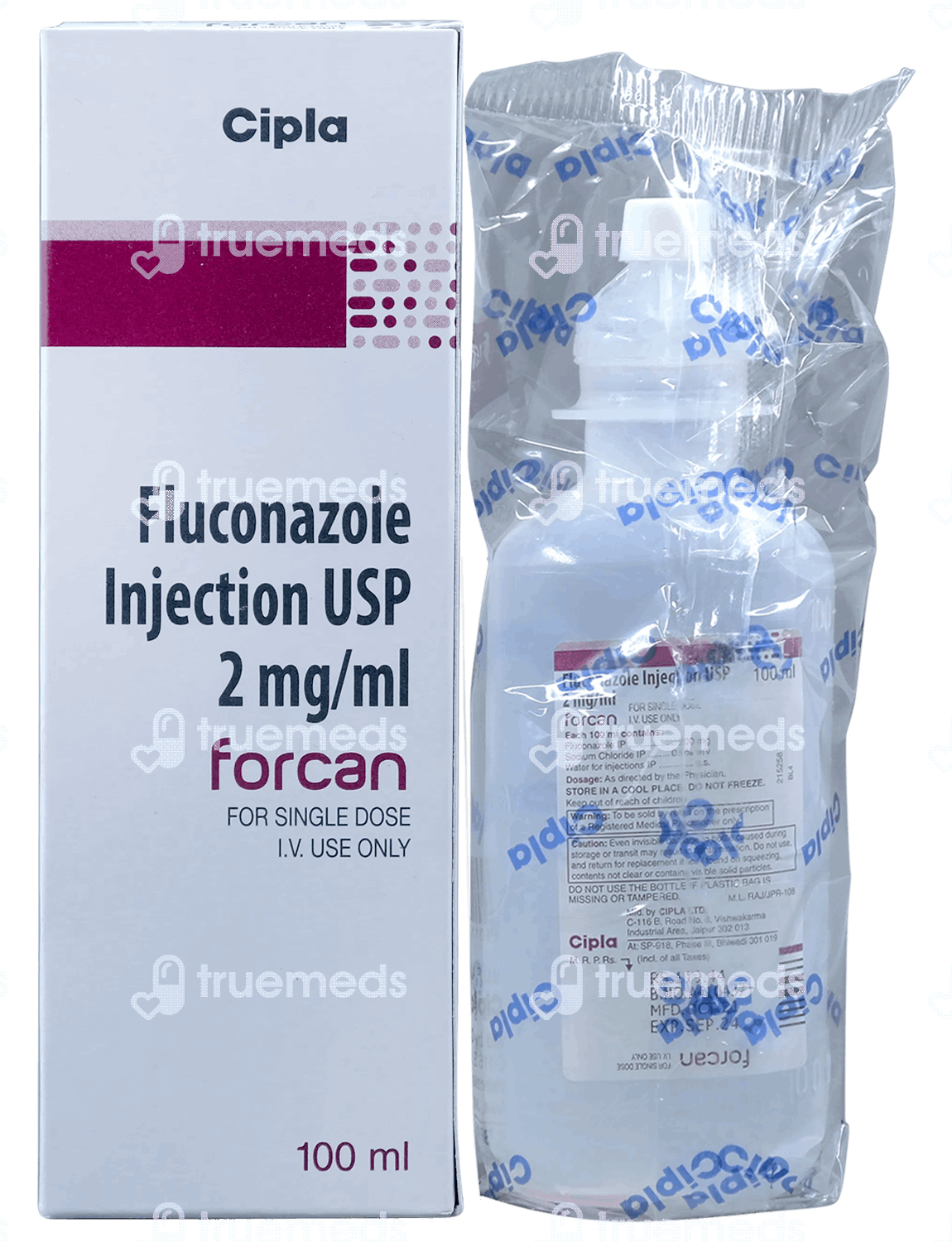 Forcan 200 Mg Infusion 100 Ml - Uses, Side Effects, Dosage, Price ...