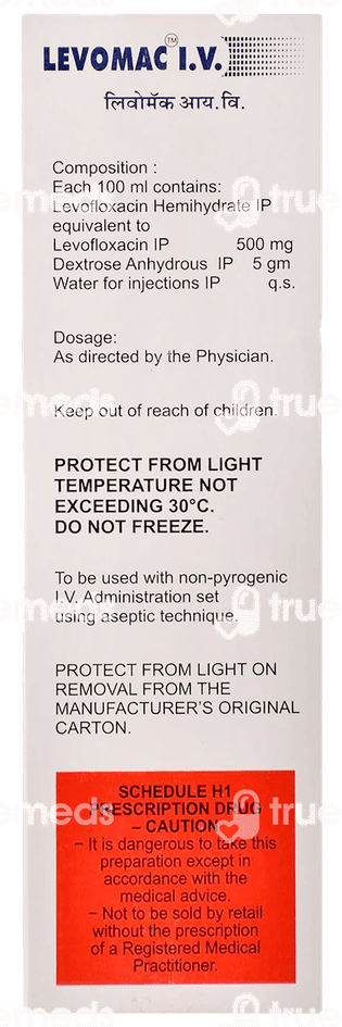 Levomac 500 MG Infusion 100 ML | Order Levomac 500 MG Infusion 100 ML ...