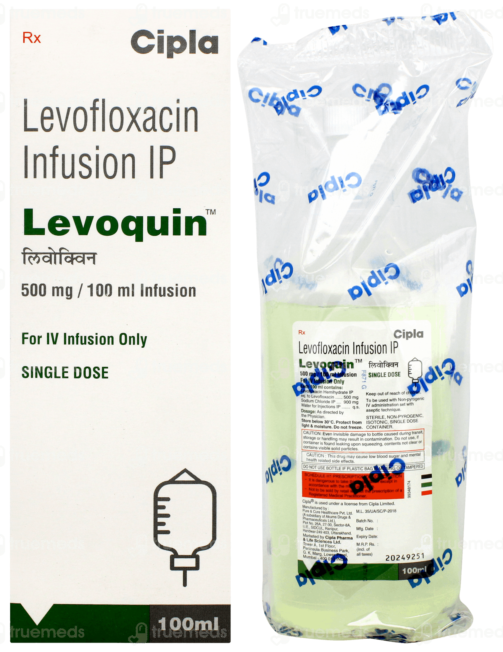 Levoquin 500 MG Infusion 100 ML | Order Levoquin 500 MG Infusion 100 ML ...