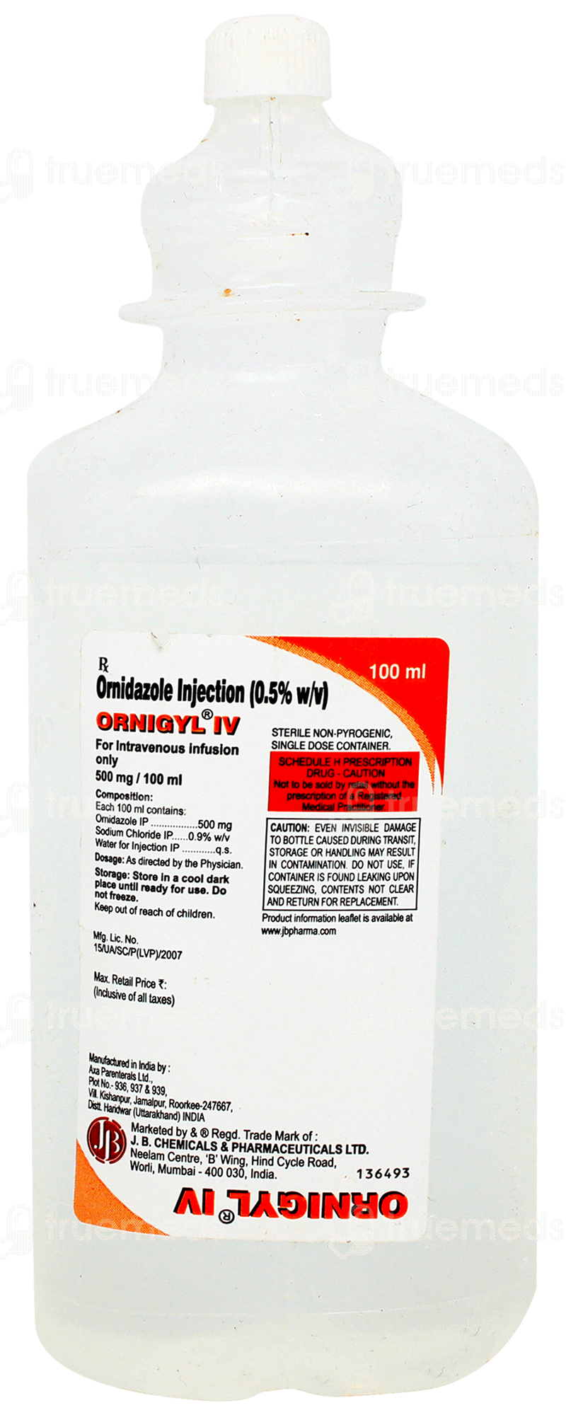 Ornigyl Iv 500 Mg Infusion 100 Ml - Uses, Side Effects, Dosage, Price ...