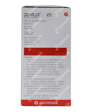 Digihaler Ff 6/125 MCG Inhaler 120 M | Order Digihaler Ff 6/125 MCG ...