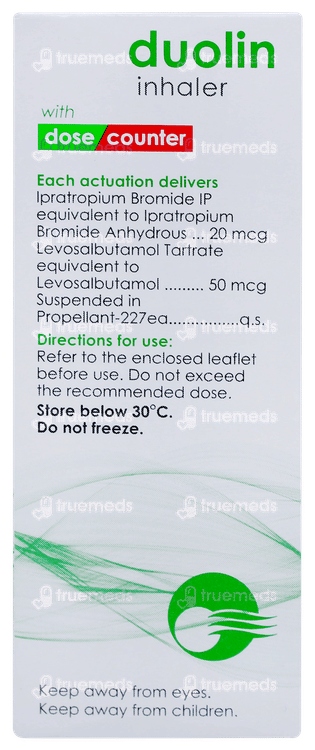 Duolin Inhaler 200 Mdi - Uses, Side Effects, Dosage, Price | Truemeds