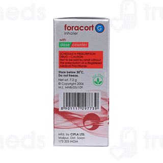 Foracort G Inhaler 120mdi - Uses, Side Effects, Dosage, Price | Truemeds