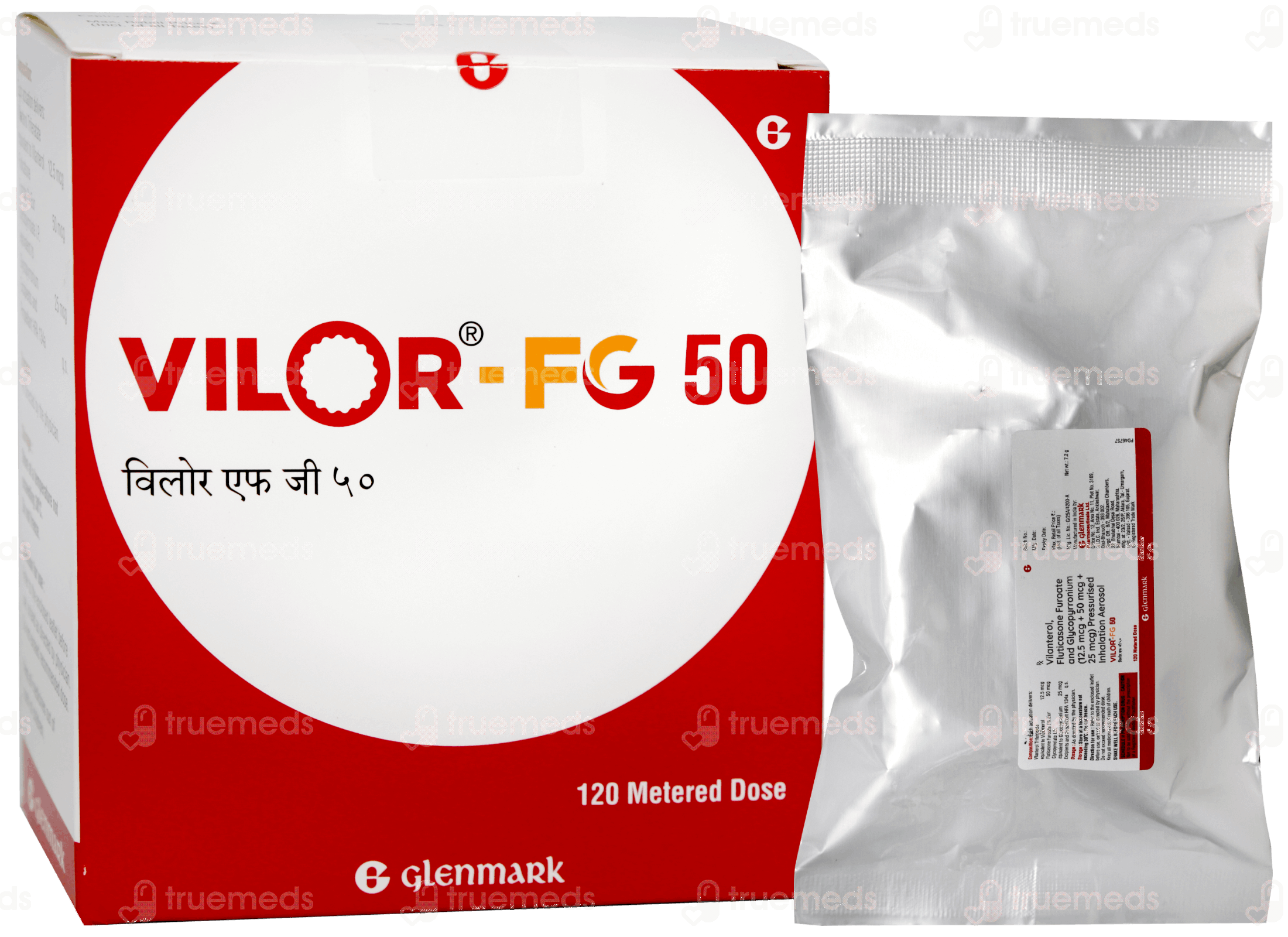 Vilor Fg 50 Inhaler 120mdi - Uses, Side Effects, Dosage, Price | Truemeds